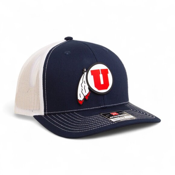 Nike | Accessories | Utah Utes 3d Snapback Trucker Hat Navy White ...